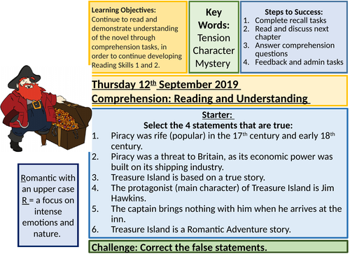 Treasure Island Scheme of Work and MTP | Teaching Resources