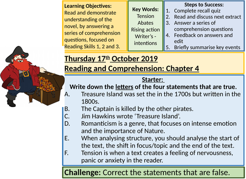 Treasure Island Scheme of Work and MTP | Teaching Resources