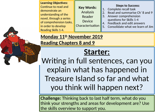 Treasure Island Scheme of Work and MTP | Teaching Resources