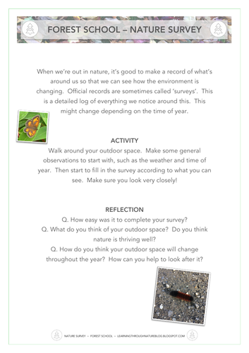 Forest School - set of 10 activities | Teaching Resources