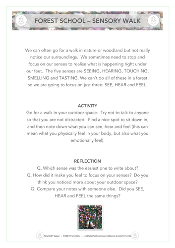 Forest School - set of 10 activities | Teaching Resources