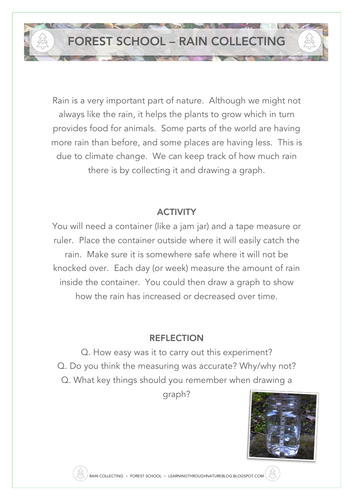 Forest School - set of 10 activities | Teaching Resources