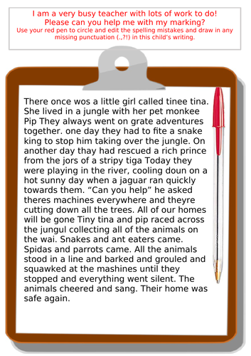 Year 2 story editing | Teaching Resources