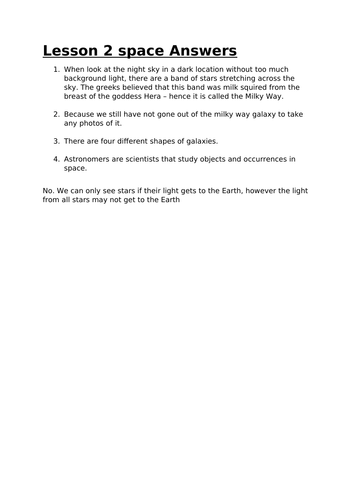 CORONAVIRUS COVID-19 Remote learning lessons KS3 SPACE | Teaching Resources