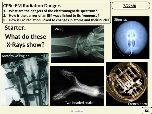 KS4 GCSE Physics EDEXCEL CP5e EM Radiation Dangers Lesson Bundle ...