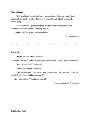 EFL/ESOL - Advanced - Short Stories | Teaching Resources