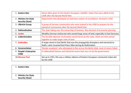 GDR - knowledge organiser revision tests | Teaching Resources