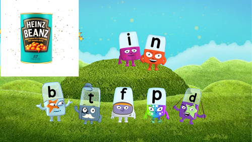 Alphablocks - word family 'in' and 'ig' initial sound game/powerpoint ...