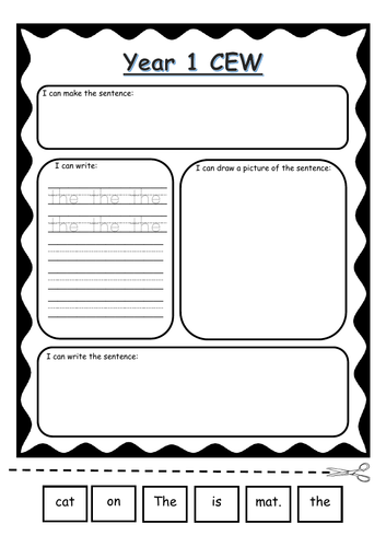 Year 1 Cew Activity Sheets X 11 Teaching Resources