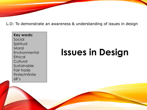 Issues in Design | Teaching Resources