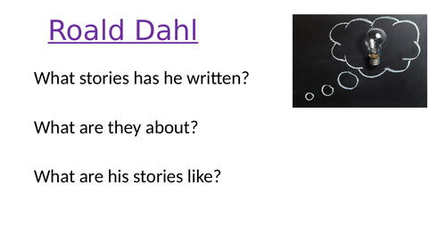 Roald Dahl Story Planning and Writing (Year 2) | Teaching Resources