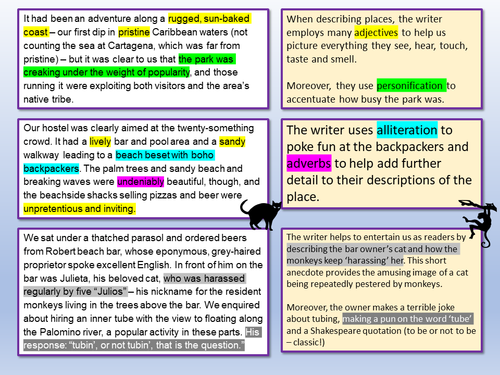 Travel Writing Language | Teaching Resources