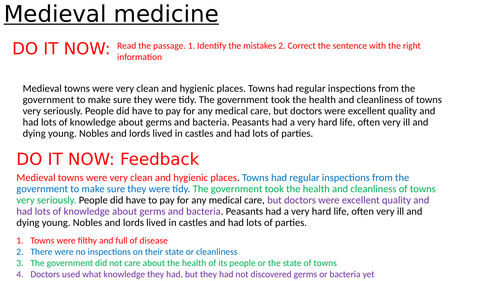 Medieval medicine: beliefs and treatments | Teaching Resources