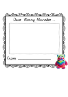 Worry Monster Templates & Poem | Teaching Resources