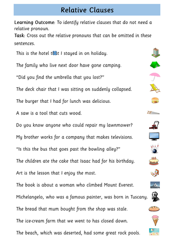 Relative Clauses | Teaching Resources