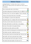 Relative Clauses | Teaching Resources
