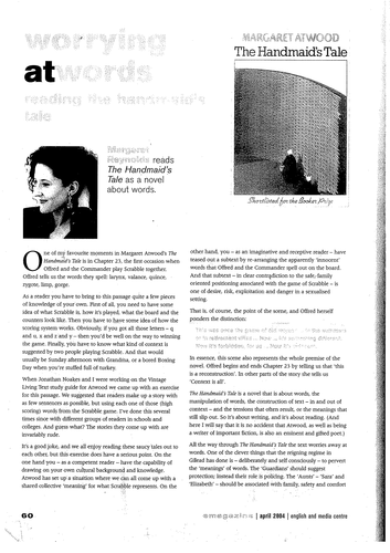 The Handmaid's Tale - 21 lessons for A Level, plus resources | Teaching ...