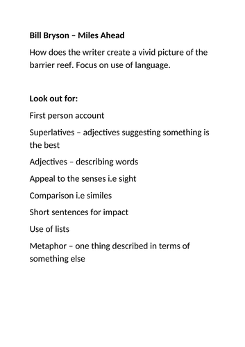 English Key Stage 3: Travel Writing (Literary Non-fiction) Unit for ...