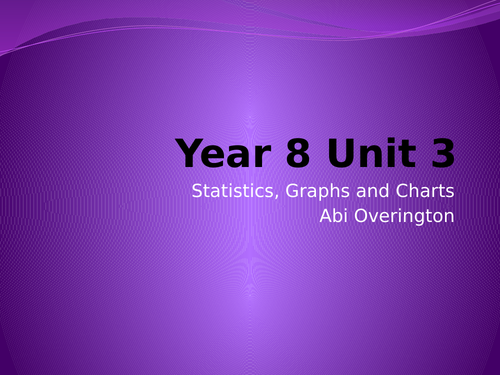 Year 8 Statistics, Graphs and Charts | Teaching Resources