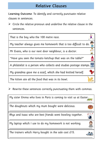 Relative Clauses | Teaching Resources