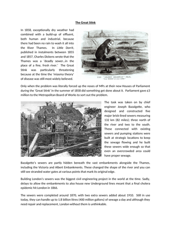 The Great Stink | Teaching Resources