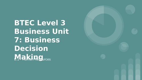 BTEC Level 3 Business Unit 7: Business Decision Making Learning Aim E (Full) | Teaching Resources
