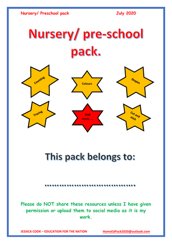 Pre-school pack | Teaching Resources