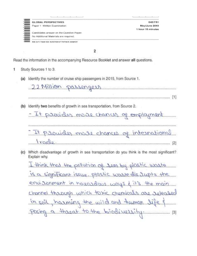 IGCSE GLOBAL PERSPECTIVES SOLVED PAST PAPER 1 | Teaching Resources IGCSE GLOBAL PERSPECTIVES SOLVED PAST PAPER 1 | Teaching Resources