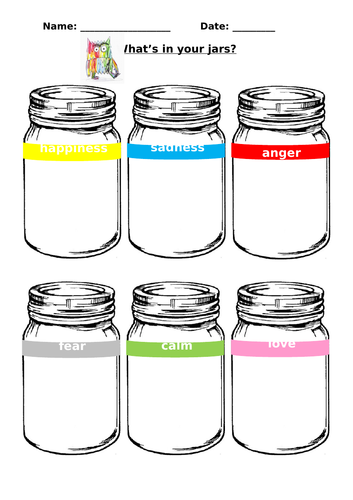 The Colour Monster - Jars Activity | Teaching Resources