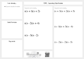 Expanding Triple Brackets | Teaching Resources