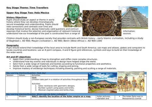 Aztec Topic Planning | Teaching Resources