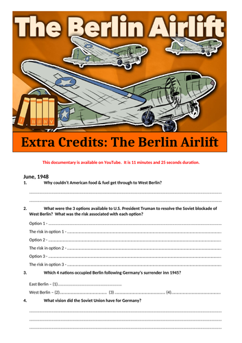The Berlin Airlift | Teaching Resources