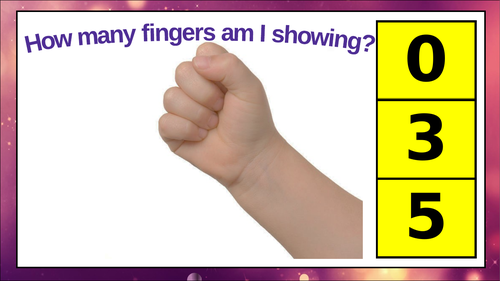 Number recognition using fingers to count 1-5 - powerpoint/independent ...