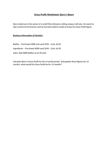 BTEC Level 3 Business Unit 7: Business Decision Making H2 IT Skills to ...