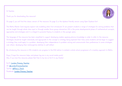 Mastery Maths Success Criteria KS1 | Teaching Resources