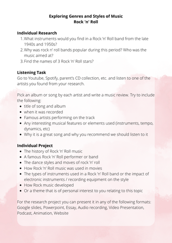 Music Pop History Bundle for Secondary School Music Classes | Teaching ...