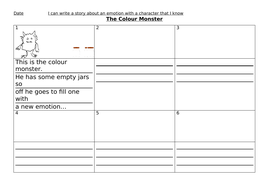 The Colour Monster writing | Teaching Resources