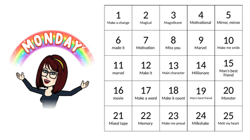 Bitmoji Daily Questions | Teaching Resources