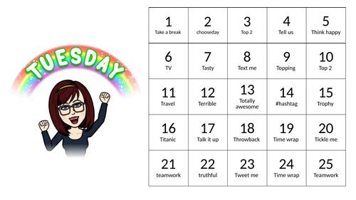 Bitmoji Daily Questions | Teaching Resources