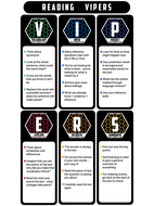 Reading Vipers - Skills Sheet | Teaching Resources