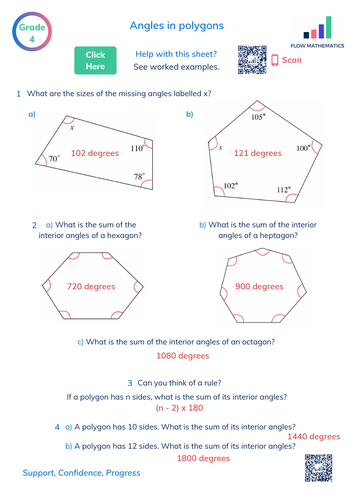 Angles in polygons (Interior and Exterior) | Teaching Resources