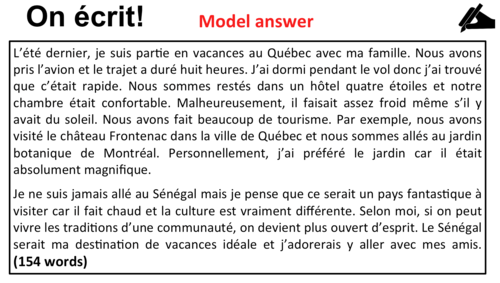 Travel and Tourism- Unit 8- GCSE French | Teaching Resources
