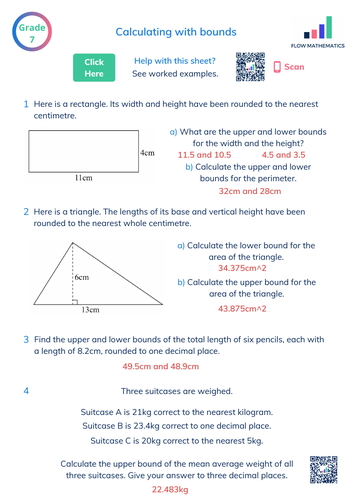 Calculating with bounds for GCSE | Teaching Resources