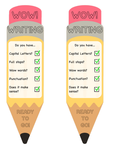 Writing Editing Pencils | Teaching Resources