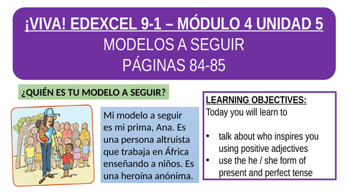 Modelos a seguir | Teaching Resources