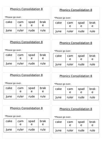NL Active Literacy Stage 2 Consolidation Labels (8 to a page ...