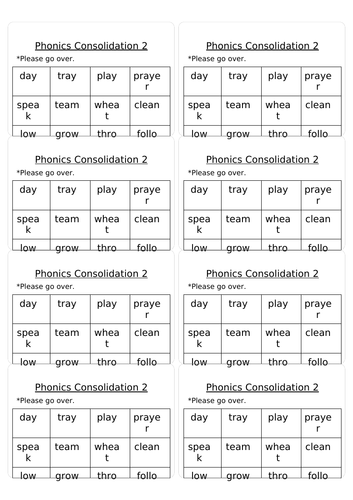 NL Active Literacy Stage 2 Consolidation Labels (8 to a page ...