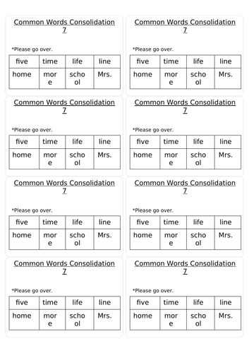 NL Active Literacy Stage 2 Consolidation Labels (8 to a page ...