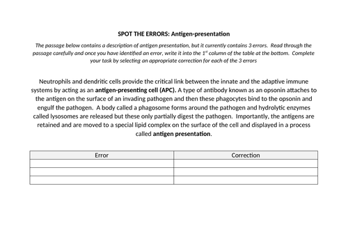 Humoral & cell-mediated immune responses (Edexcel A-level Biology B ...