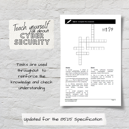 Cyber Security AQA GCSE Computer Science Workbook (8525) | Teaching ... Cyber Security AQA GCSE Computer Science Workbook (8525) | Teaching ...